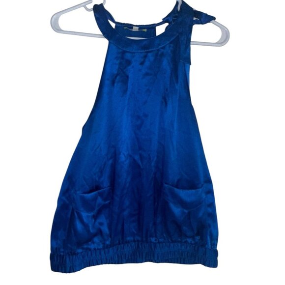 Gianni Bini | Tops | Gianni Bini Womens 0 Silk High Neck Blouson Top Sz ...